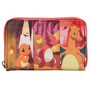 loungefly pokemon charmander evolutions zip around wallet