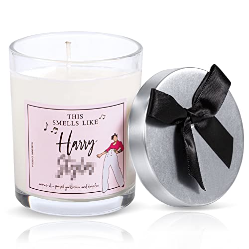 Harry S Candle - Smells Like Harry S Candle, Harry S Merch for Fan,Funny Styles Gifts, Harry's House Scented Candle for Girls, Aesthetic Candle Room Decor-7oz