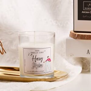 Harry S Candle - Smells Like Harry S Candle, Harry S Merch for Fan,Funny Styles Gifts, Harry's House Scented Candle for Girls, Aesthetic Candle Room Decor-7oz