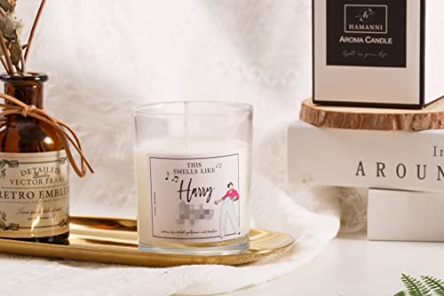 Harry S Candle - Smells Like Harry S Candle, Harry S Merch for Fan,Funny Styles Gifts, Harry's House Scented Candle for Girls, Aesthetic Candle Room Decor-7oz