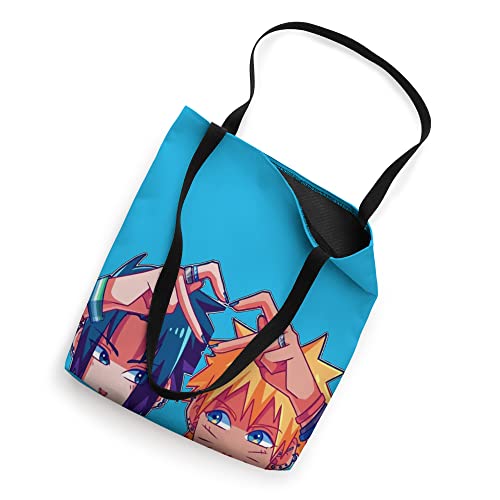 NaruSasu SasuNaru anime boys forming heart with hands Tote Bag