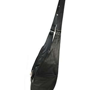 SASH Crossbody Leather Bag (Black)