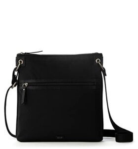 the sak esperato flat crossbody in recycled nylon, black