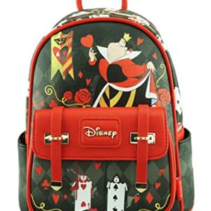 Wondapop Disney Queen of Hearts 11" Vegan Leather Fashion Mini Backpack