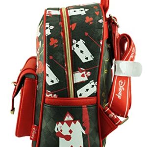 Wondapop Disney Queen of Hearts 11" Vegan Leather Fashion Mini Backpack