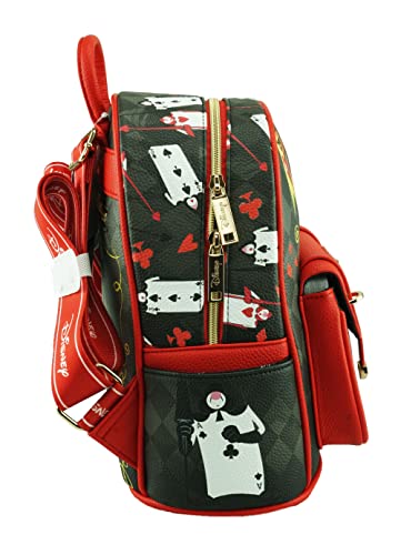 Wondapop Disney Queen of Hearts 11" Vegan Leather Fashion Mini Backpack