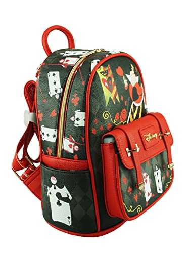 Wondapop Disney Queen of Hearts 11" Vegan Leather Fashion Mini Backpack