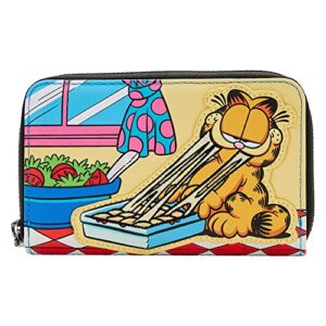 loungefly nickelodeon garfield loves lasagna zip around wallet