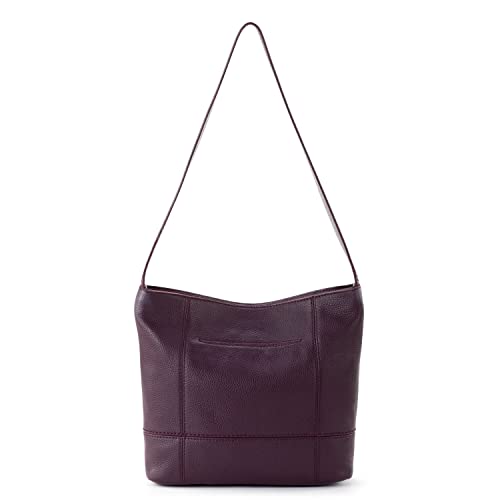 The Sak De Young Hobo Bag in Leather, Aubergine