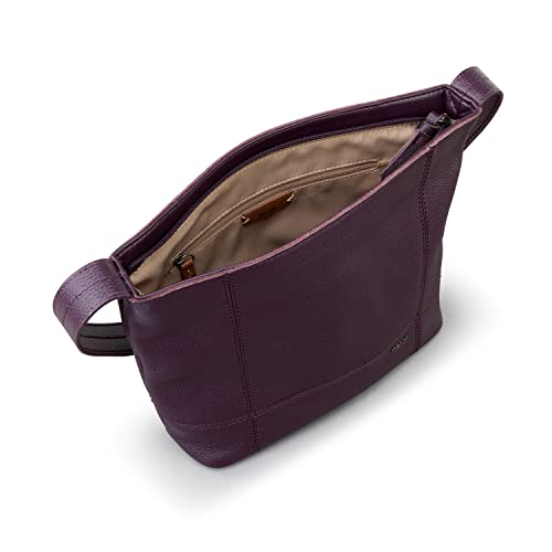 The Sak De Young Hobo Bag in Leather, Aubergine