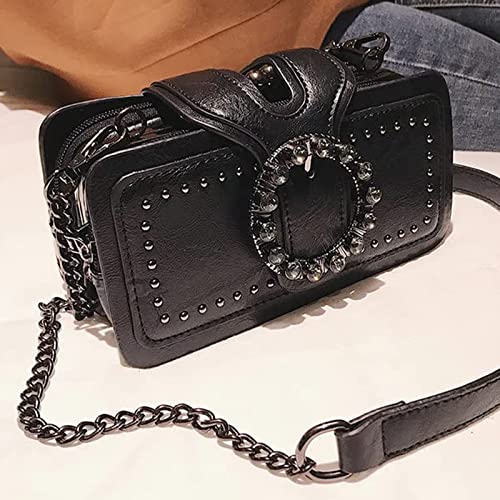 JBB Women Snapshot Camera Purse Crossbody Bags Small Satchel Clutch Bag Shoulder Handbag Black