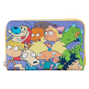 loungefly nickelodeon nick 90s zip around wallet