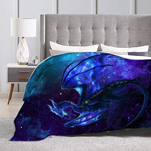 Tijuboni Dragon Blanket for Boys Men Dragon Space Throw Blanket for Kids Adults Ultra Soft Cozy Fleece Blanket for Couch Sofa ​Bed 40"x50"