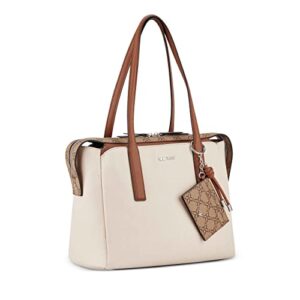 nine west basset tote buff multi one size