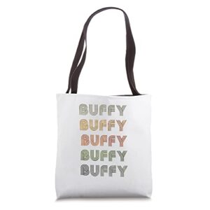 love heart buffy tee grunge/vintage style black buffy tote bag