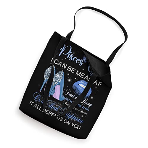 Pisces Girl Birthday High Heels Dripping Lips Horoscope Tote Bag