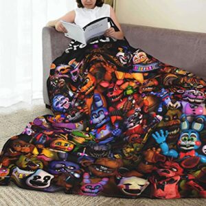 Ultra-Soft Micro Fleece Blanket Microfiber Throw Blankets for Couch Sofa Bed (60"X50")