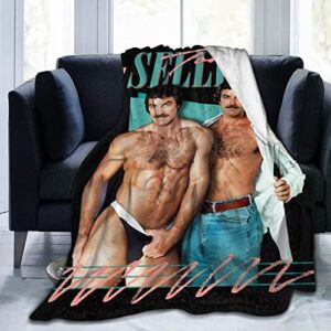 tom selleck blanket ultra-soft micro fleece blanket warm cozy plush bed blanket lightweight sofa throw blanket