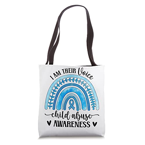 Child Abuse Awareness Rainbow Child Abuse Prevention Month Tote Bag