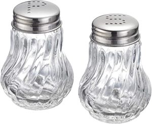 2pcs spice salt jar glass kitchen pepper seasoning shaker jar bbq cooking bottle small salt shaker pepper powder jar