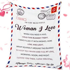 AIVXV Gifts for Women, Birthday Gifts for Women, Gifts for Her, for Women, 70" x 55" Light Throw Blanket, Valentines Day Gifts for Her