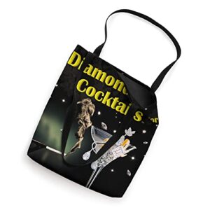 Diamonds are For Cocktails TM Hip & Cool Designer Tote Bag Tote Bag