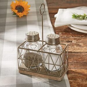 Park Designs Modern Salt and Pepper Caddy Set