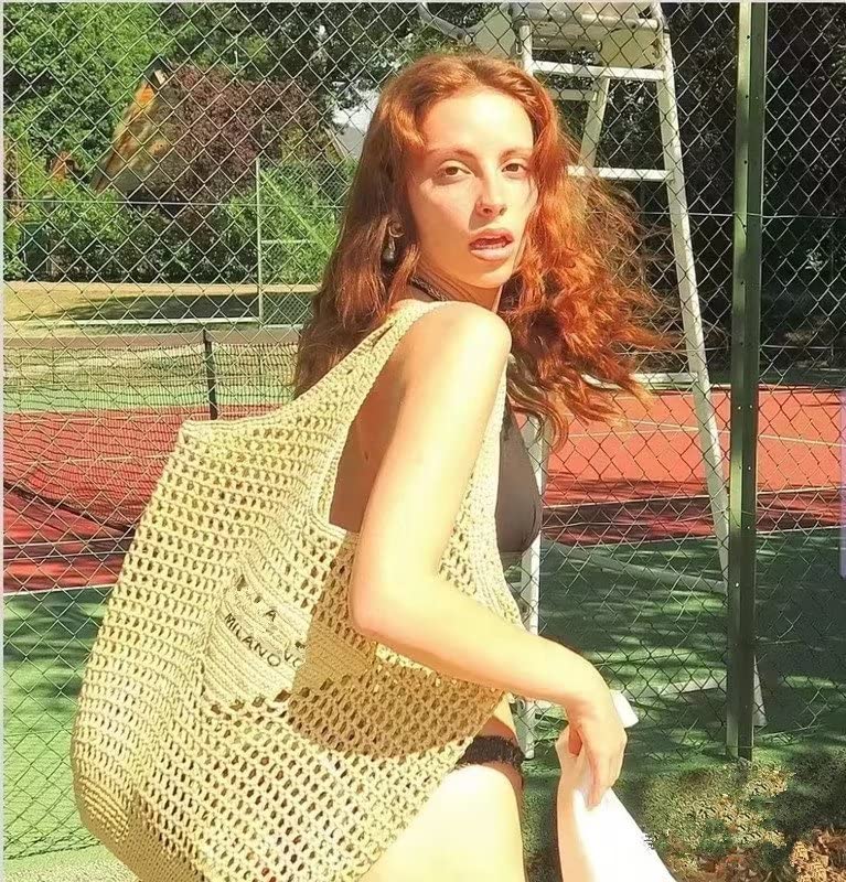 Straw Tote Bag for women,Mesh Hollow Woven Tote Bag,Handbag Beach Bag,Paris Hobo Bag,Large Shoulder Travel Tote Bag