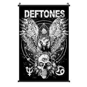 poster eagle skull deftones scroll painting wall hanging decor artwork wall art 16″ x 24″