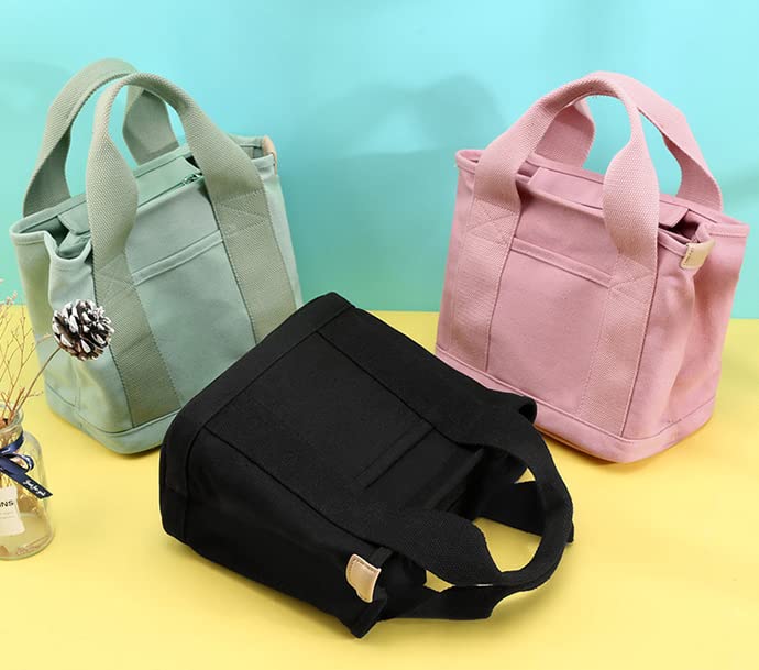 Small Tote Bag with Zipper Tote Bag for Women Canvas Shoulder Bag Crossbody Bag Satchel Hobo Bag Messenger Bag 2023