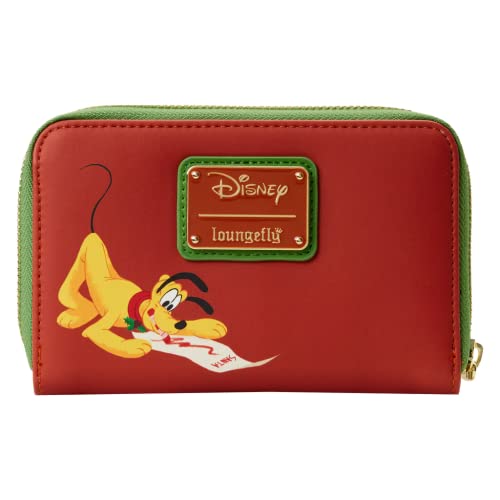 Loungefly Disney Mickey and Minnie Mouse Hot Cocoa Fireplace Zip Around Wallet