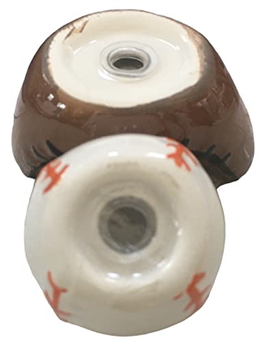 Baseball Glove & Base Ball with Stitching {Real Look} Salt and Pepper Shakers, Catchers Mit 3-1/4" Premium Quality Glazed Ceramic