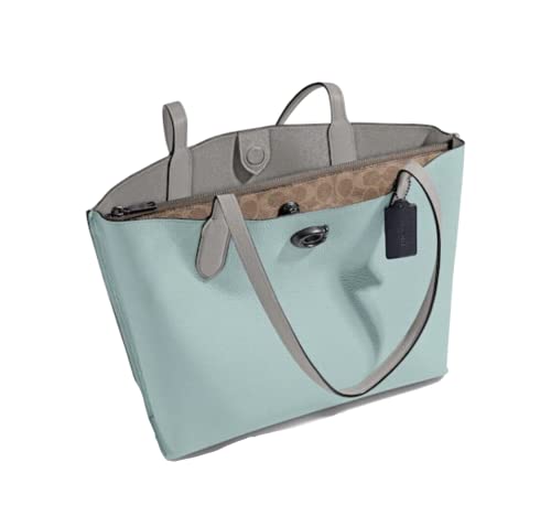 Coach Willow Tote In Colorblock With Signature Canvas Interior