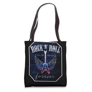 rock n roll forever tote bag