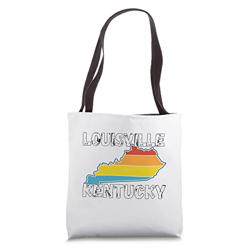 Retro Louisville KY Kentucky City Apparel Souvenir Tote Bag