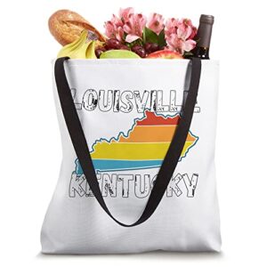 Retro Louisville KY Kentucky City Apparel Souvenir Tote Bag