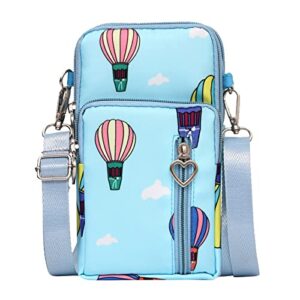 KANC Fashion Balloon Printing Women's Shoulder Handbag Zipper Messenger Bag Mobile Phone Bag Shoulder Tote Bag (AL, One Size)