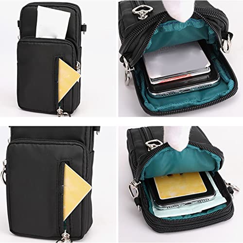 KANC Fashion Balloon Printing Women's Shoulder Handbag Zipper Messenger Bag Mobile Phone Bag Shoulder Tote Bag (AL, One Size)