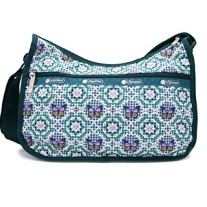 LeSportsac Classic Hobo Crossbody Handbag in Butterfly Mosaic