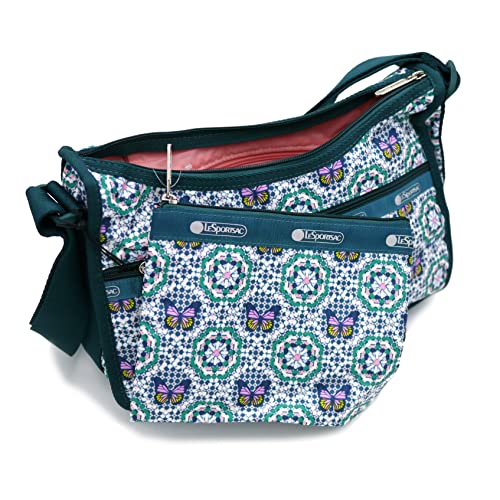 LeSportsac Classic Hobo Crossbody Handbag in Butterfly Mosaic