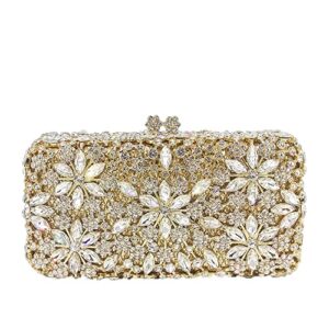 Luxury Women's Rhinestone Clutch Wedding Party Bag Hollow Out Evening Bags Dinner Diamond Purse Bridal Handbags silver M