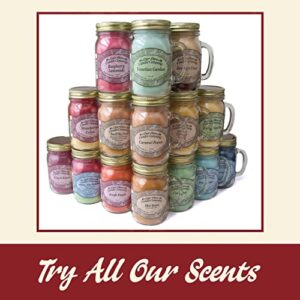 Our Own Candle Company Apple Pie Cinnamon Vanilla & Lemon Pound Cake Scented Candles, 13 Ounce Mason Jar Candle (2 Candles)