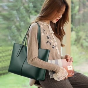 Women Shoulder Handbag Purses, Leather Tote Bag, Large Capacity Top-Handle Satchels, for Daily Work Shopping Dating