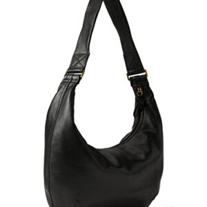 Madewell Women's Soft Hobo Bag, True Black, One Size