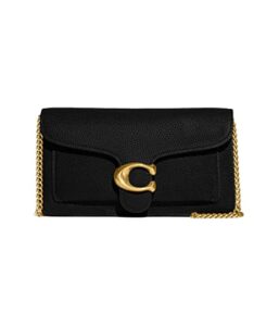 coach tabby chain clutch black one size