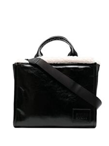 dkny hadlee md tote, black/natural