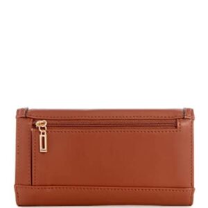 GUESS Factory Women's Milena Slim Clutch Wallet Cognac