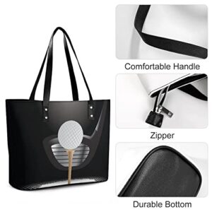 Womens Handbag Golf Ball Leather Tote Bag Top Handle Satchel Bags For Lady