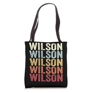 wilson pennsylvania wilson pa retro vintage text tote bag