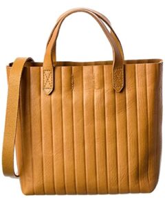 madewell mini pocket transport tote – bubble pleat golden oak one size